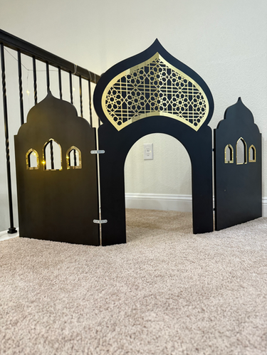 Wooden Masjid Design Panel/Partition for Ramadan - Traditional Islamic ...