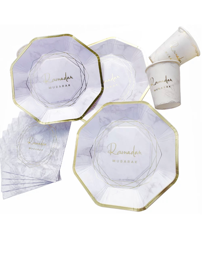 Ramadan Mubarak Dinnerware set | Islamic Holiday Deco