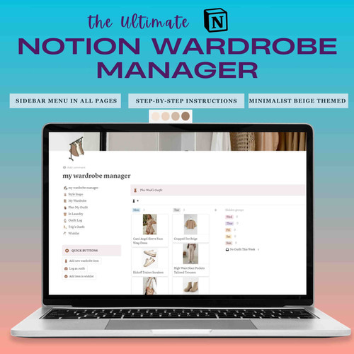 Notion Wardrobe Template: Elegant Closet Manager