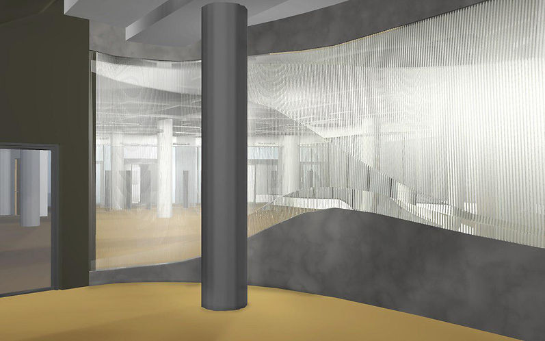 Architectural layered glass wall Motus | ernestvitin