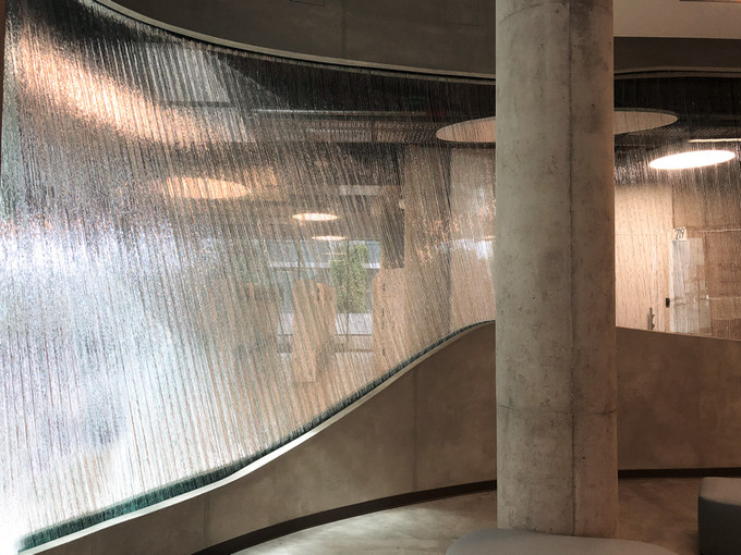 Architectural layered glass wall Motus | ernestvitin