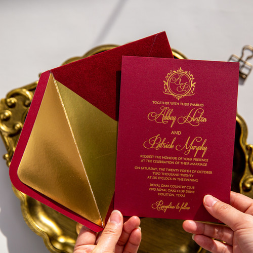 Red Velvet Invitation Set | Logie Paperie