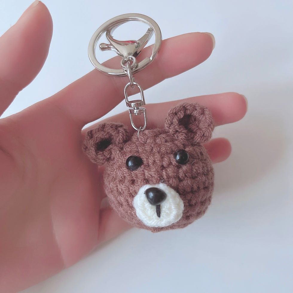 Knitting Bear keychain | Velyjolly
