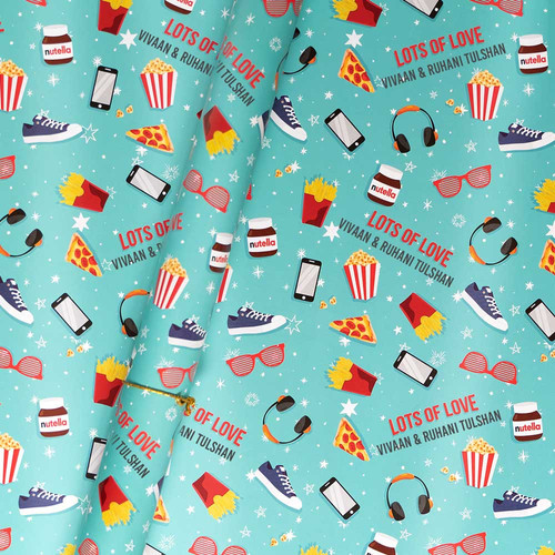 Movie Time Personalised Wrapping Paper (Set of 30) | Studio PSD