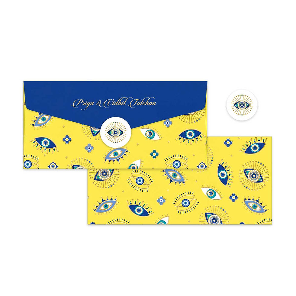 EyeSpy Yellow Money Envelopes (Set of 20) | Studio PSD