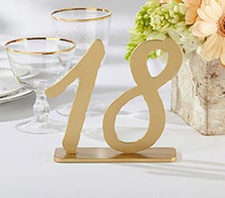 Gold Table Numbers 1-18 | dessert-buffets