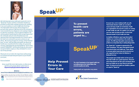 Speak Up Brochures | getintunejustbreathe