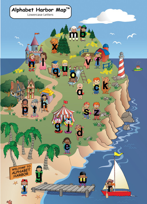 Harbor Map Lowercase | Alphabet Harbor