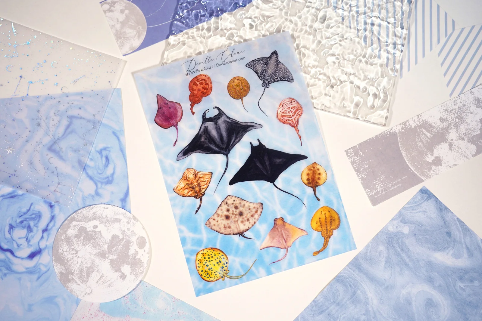 Deville Colour｜Manta Sticker Sheet | Mille-Feuille Select