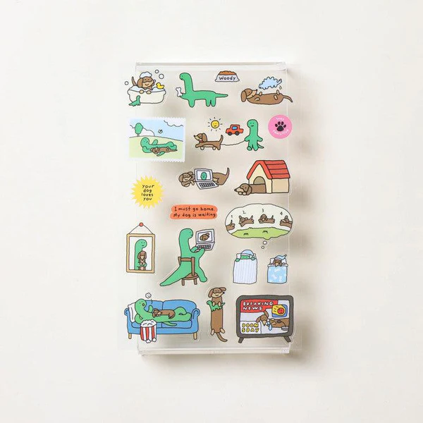 Joguman Studio｜小腕龍愛木頭 貼紙 Brachio Loves Woody Sticker Sticker | Mille ...