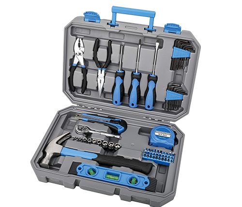 65pc Home DIY Hand Tool Kit Set including Slip-Joint Pliers and ...