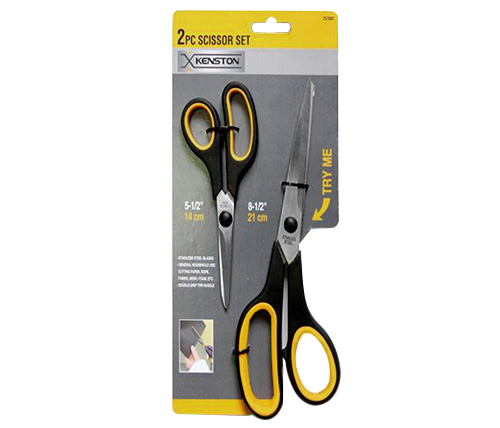 2pc All-Purpose Scissors Set - 5.5", 8.5"