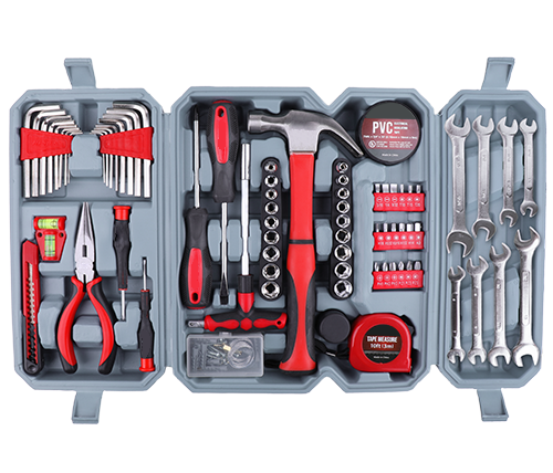 73pc Home DIY Hand Tool Kit including Combination Wrenches, Sockets and ...