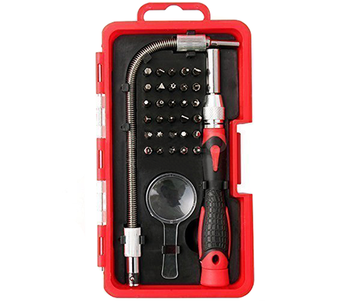 34pc Multi-Bit Cr-V Precision Screwdriver Bit Set. Includes a ...