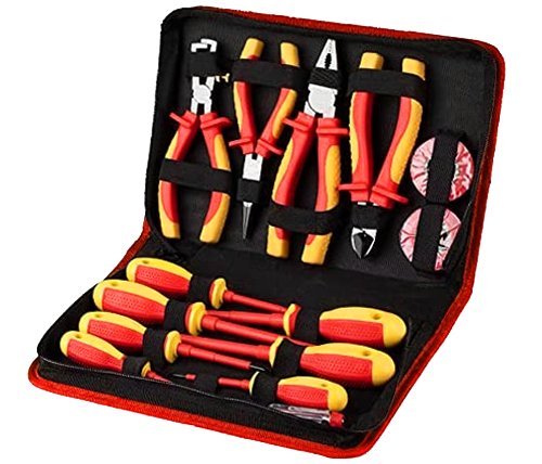 14pc 1000V VDE Insulated Pliers and Screwdriver Set including Voltage ...
