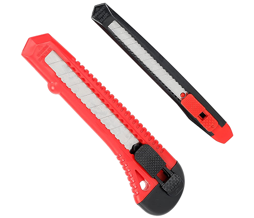 2pc 9 & 18mm Snap-off Retractable Blade Utility Knives