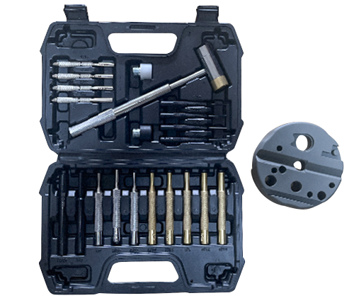 25pc Pin Punch Tool Kit Set. Includes a Soft-Rubber Head Mallet and ...