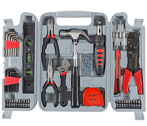 50pc Home DIY Hand Tools Kit Set including Wire Strippers and ...