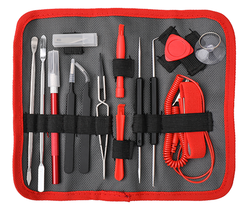 12pc Electronics Repair & Opening Tool Kit Set including ESD Wrist ...