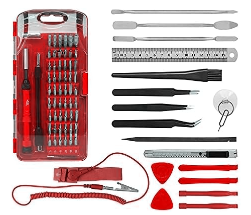 72pc Electronics Repair and Opening Tool Kit Set including ESD Wrist ...
