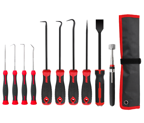 10pc Hook, Pick, Scraper & Pick-Up Tool Kit Set. Includes Telescopic ...