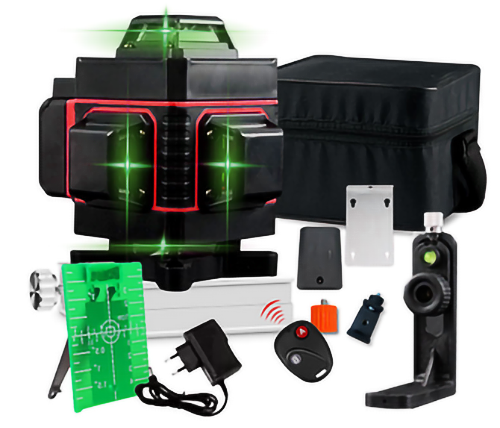 100ft USB 3x360Deg Self-Levelling Laser Line Level with Magnetic ...