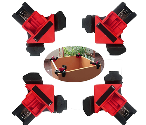 4pc 90 Degree Right-Angle Corner Spring Clamp Tools for Carpentry and ...