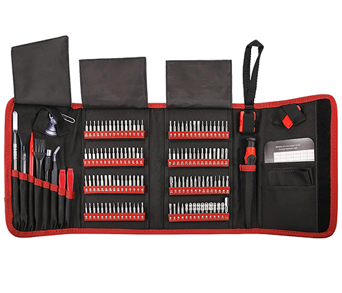 145pc Compact Electronics Repair and Opening Tool Kit Set with S2 Steel ...