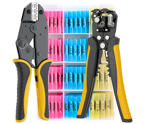 3pc Crimping Tool & Wire Stripper For Heat Shrinking Wires and ...