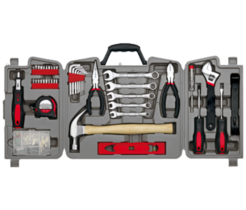 45pc Home DIY Hand Tool Kit Set including Combination Wrenches and ...