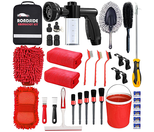 39pc Car Cleaning & Interior Detailing Tool Kit Set. Includes Assorted ...