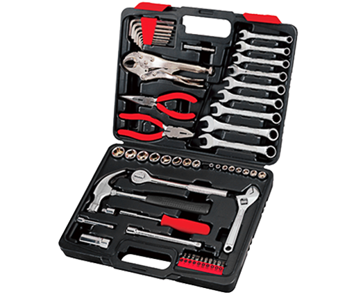 55pc Auto Garage DIY Hand Tool Kit Set including Locking Pliers and ...