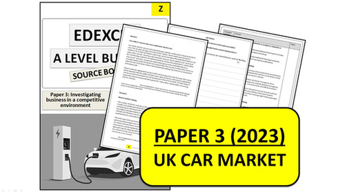 Edexcel A Level Business Paper 3 (2023) - UK Car market | Mr. Zee's ...