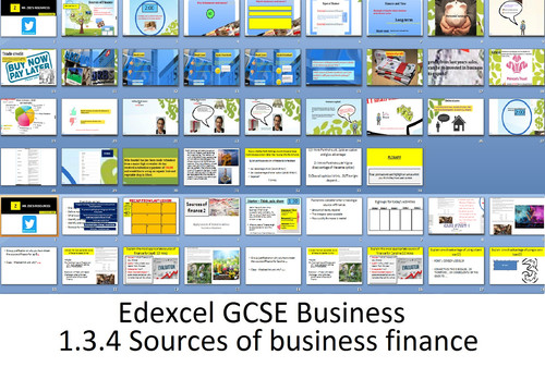 Edexcel GCSE Business - Theme 1 - 1.3.4 Sources of business finance ...
