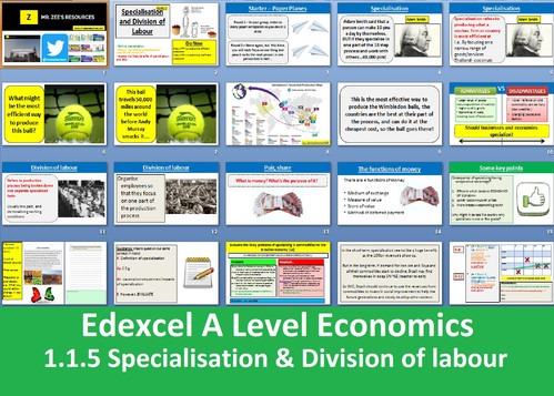 1.1.5 Specialisation & Division of labour - Theme 1 Edexcel A Level ...