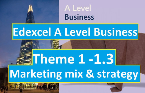 Edexcel A Level Business Theme 1 - 1.3 Marketing mix and strategy | Mr ...