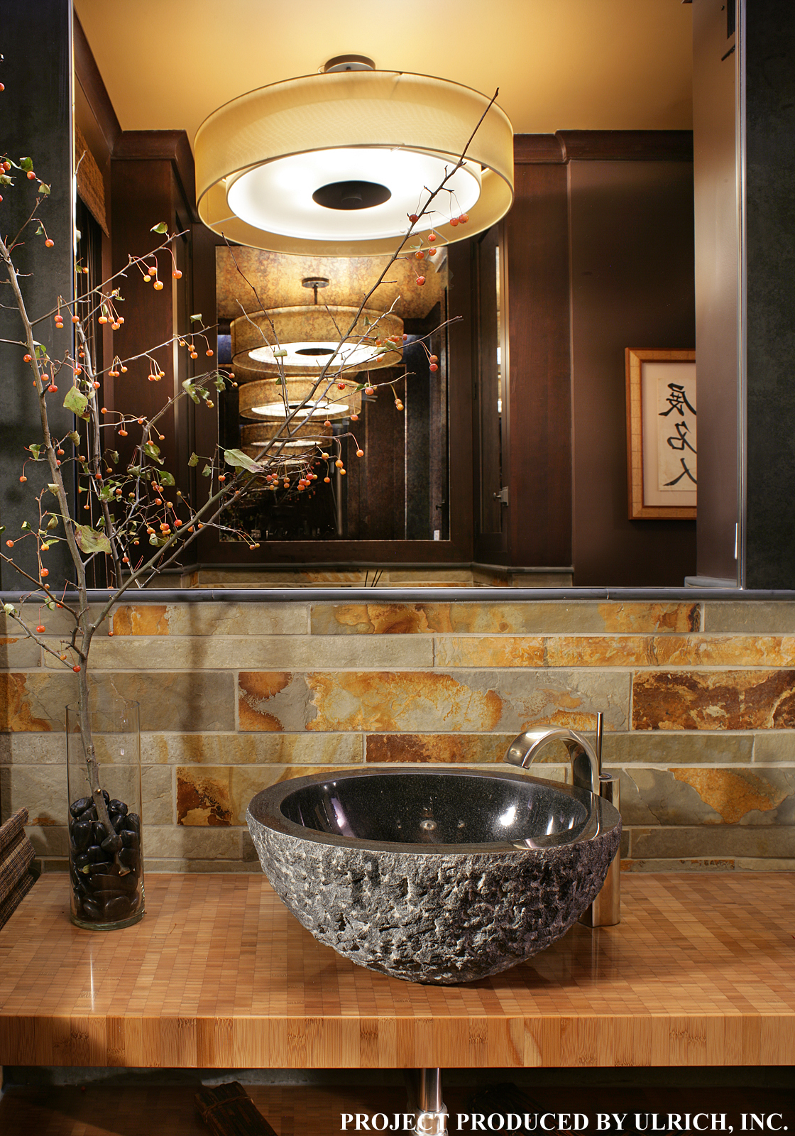 Japanese Powder Room | hollyrickertdesign