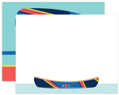 Painted Canoe Note Cards | parcelstudios