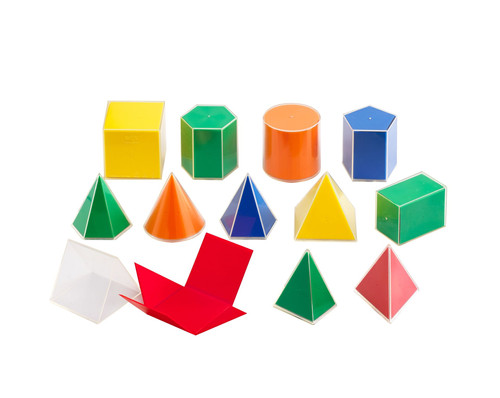 lot de 12 solides et leurs patrons | Sam'Play