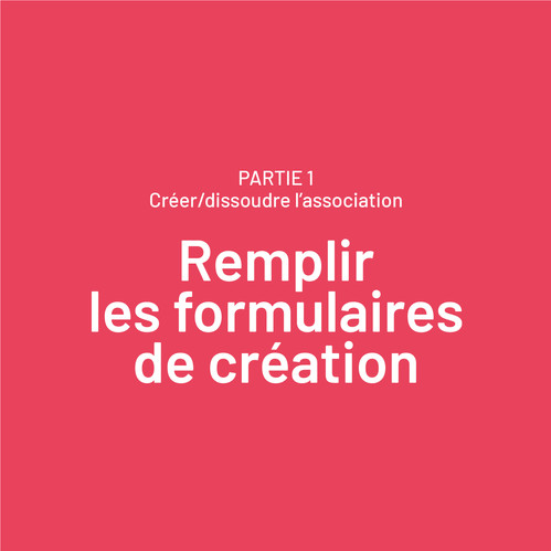 Livret : Remplir les formulaires de création