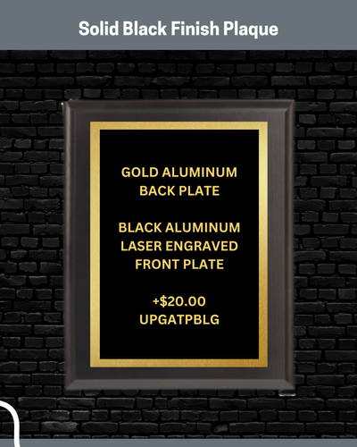 Solid Black Finish Plaque - 5"x7" | Houston Awards