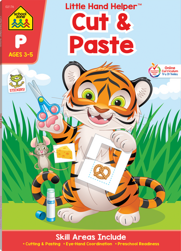 Cut & Paste Preschool Workbook Cuaderno didáctico School zone | Yoisa