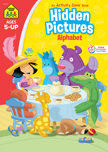 Hidden Pictures Alphabet Workbook Cuaderno didáctico School zone | Yoisa