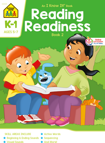 Reading Readiness Grades K-1 Workbook (Book 2) Cuaderno didáctico School zone | Yoisa