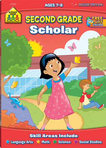 Second Grade Scholar Workbook Cuaderno didáctico School zone | Yoisa