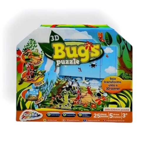 3D Bugs puzzle Rompecabezas 3D 25 piezas Grafix | Yoisa