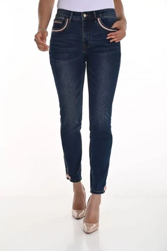 Frank Lyman Blue/Blush Jeans Style 226182U | Boutique Palmy