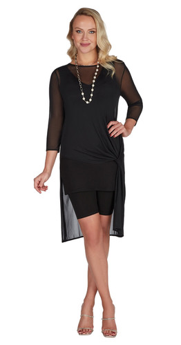 Tricotto Black Mesh Cover Up Style C-134 | Boutique Palmy