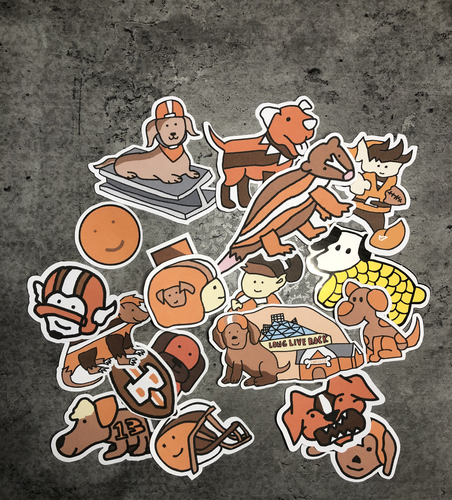 Cleveland 2020 Football Stickers | Corndoggy Sports