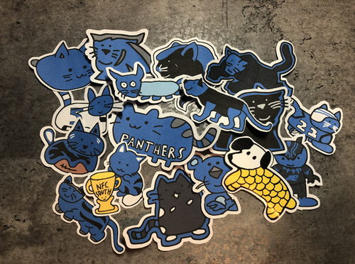 Carolina 2020 Football Stickers | Corndoggy Sports Sho